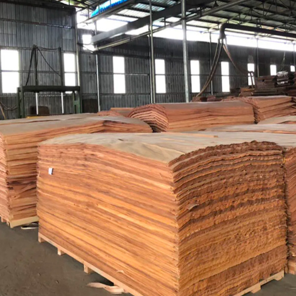 Composite Rotary Cut Wood Veneer , Customize Poplar Core Wood Face Veneer