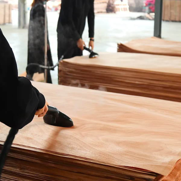 Composite Rotary Cut Wood Veneer , Customize Poplar Core Wood Face Veneer